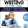Writing About Math: Adding and Subtracting Fractions - Hooty's Homeroom