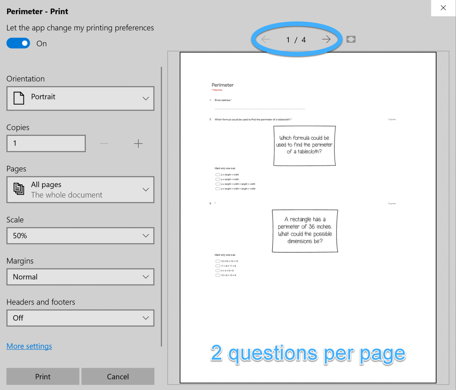 Tech Tip: Printing Google Forms - Hooty's Homeroom