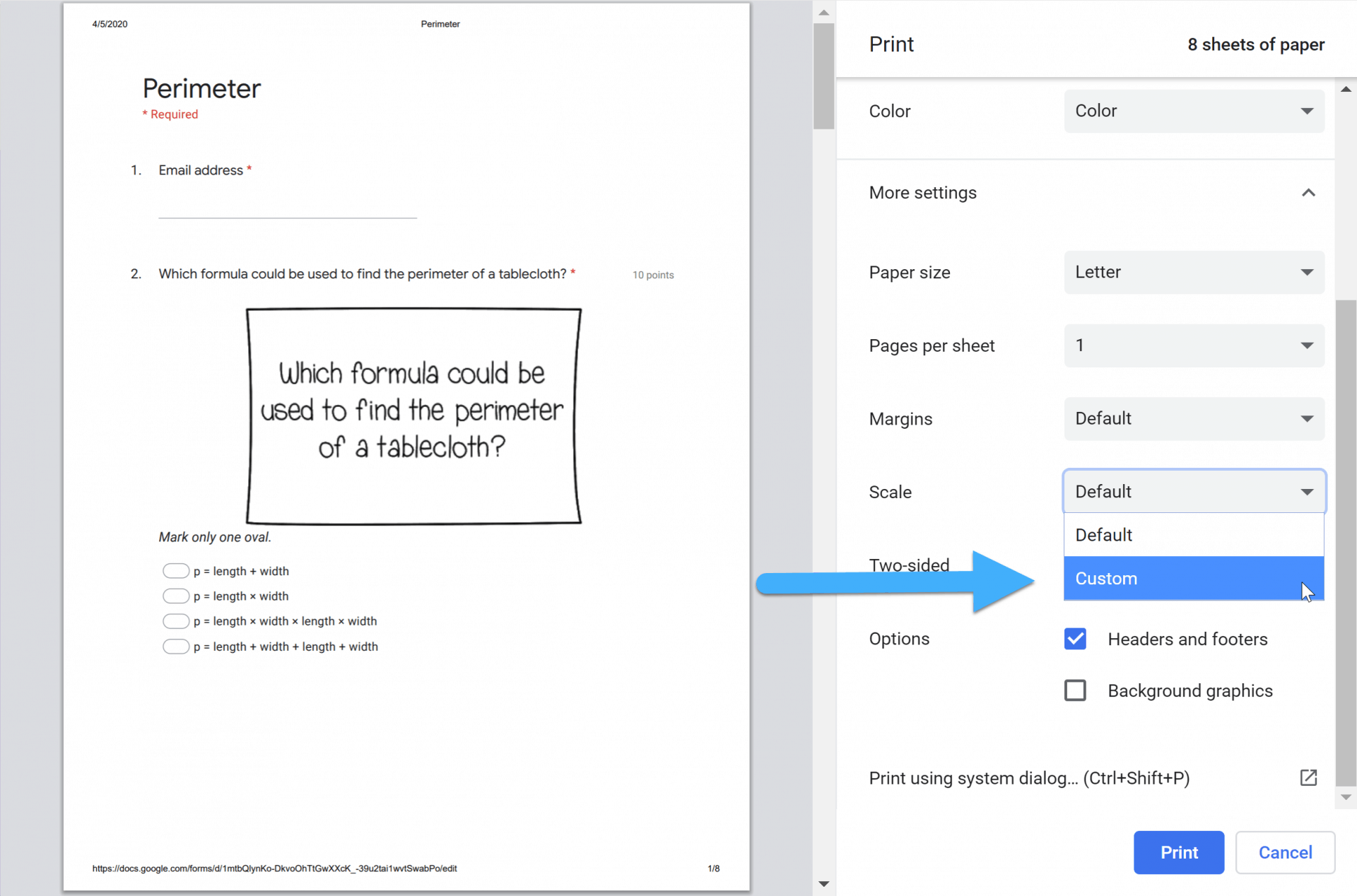 Tech Tip: Printing Google Forms - Hooty's Homeroom