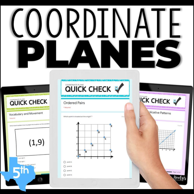 Coordinate Planes and Numerical Patterns Google Forms - Hooty's Homeroom