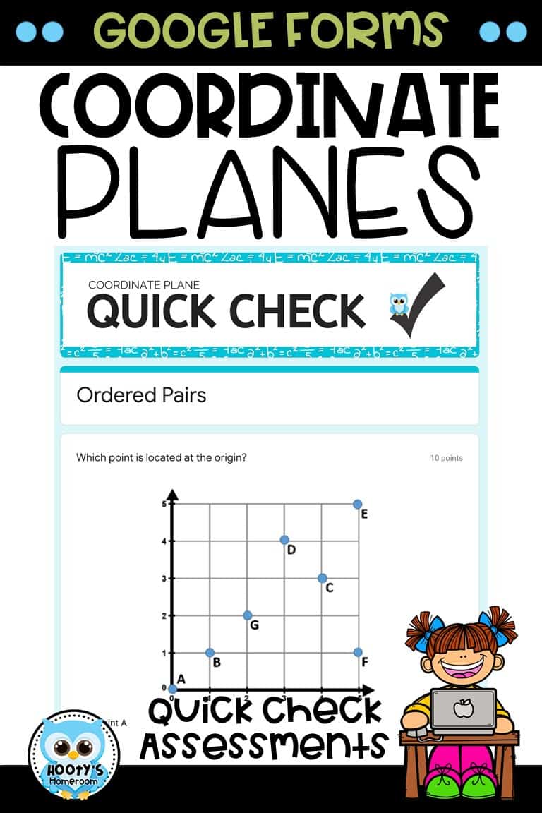 Coordinate Planes and Numerical Patterns Google Forms | Hooty's Homeroom