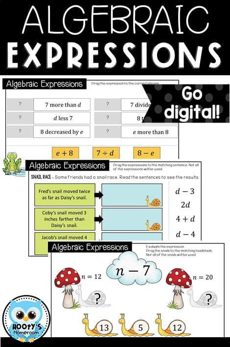 Understanding Algebraic Expressions Using Google Slides