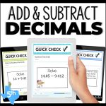 Adding and Subtracting Decimals Using Google Forms