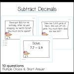 Adding and Subtracting Decimals Using Google Forms