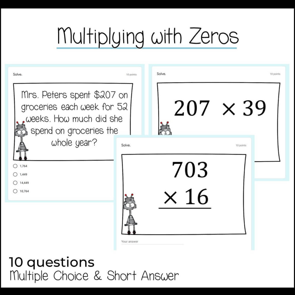 Multiplication and Division Using Google Forms - Hooty's Homeroom