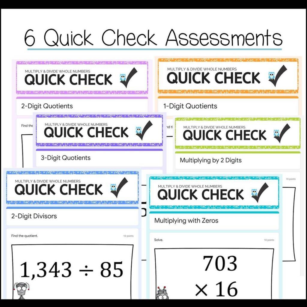 Multiplication and Division Using Google Forms - Hooty's Homeroom