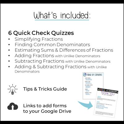 Adding and Subtracting Fractions Using Google Forms
