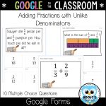 Adding and Subtracting Fractions Using Google Forms