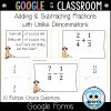 Adding and Subtracting Fractions Using Google Forms
