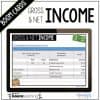 Gross and Net Income Financial Literacy Boom Cards