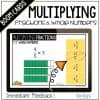 Multiplying Fractions and Whole Numbers Using Models Boom Cards