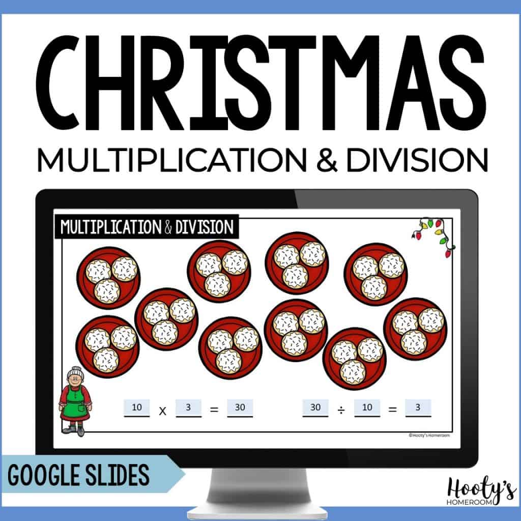 Christmas Multiplication and Division Google Slides