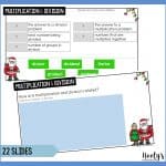 Christmas Multiplication and Division Google Slides