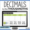 Decimal Place Value Sorts – Decimals to the Thousandths