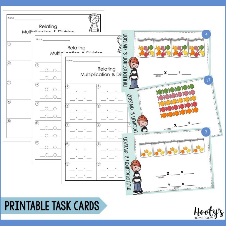Relating Multiplication and Division Activities