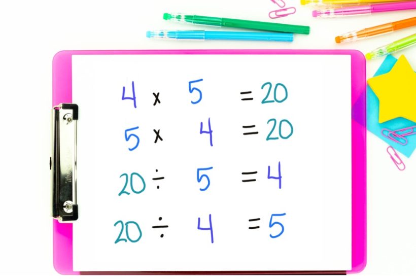 Teaching Multiplication and Division Fact Families Saves Time in the ...