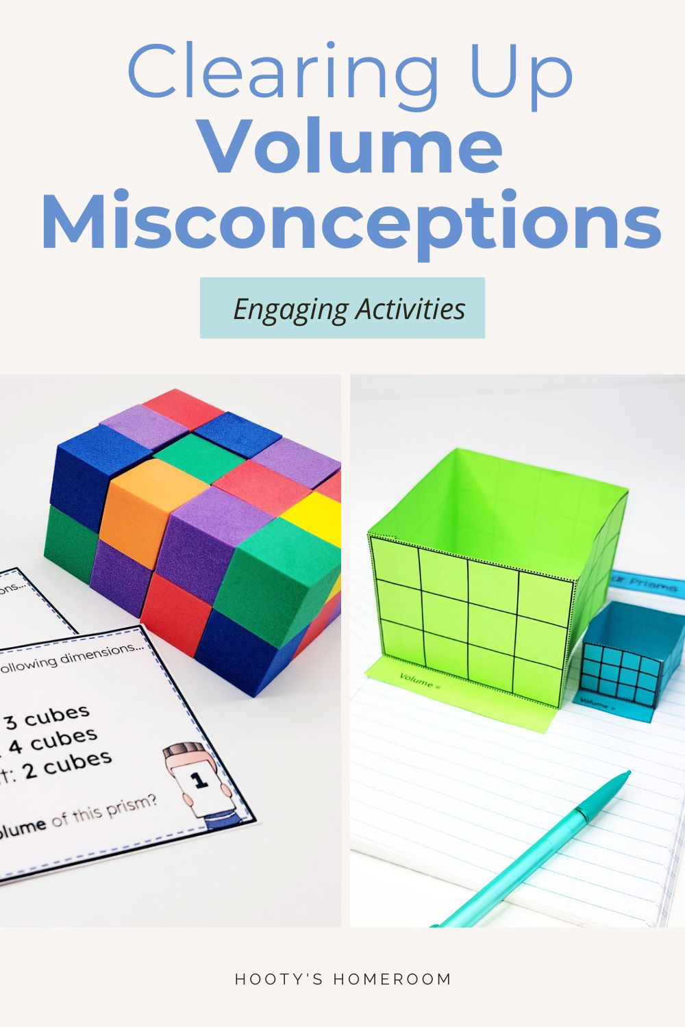 4 Volume of Rectangular Prisms Misconceptions and Simple, Hands-On ...