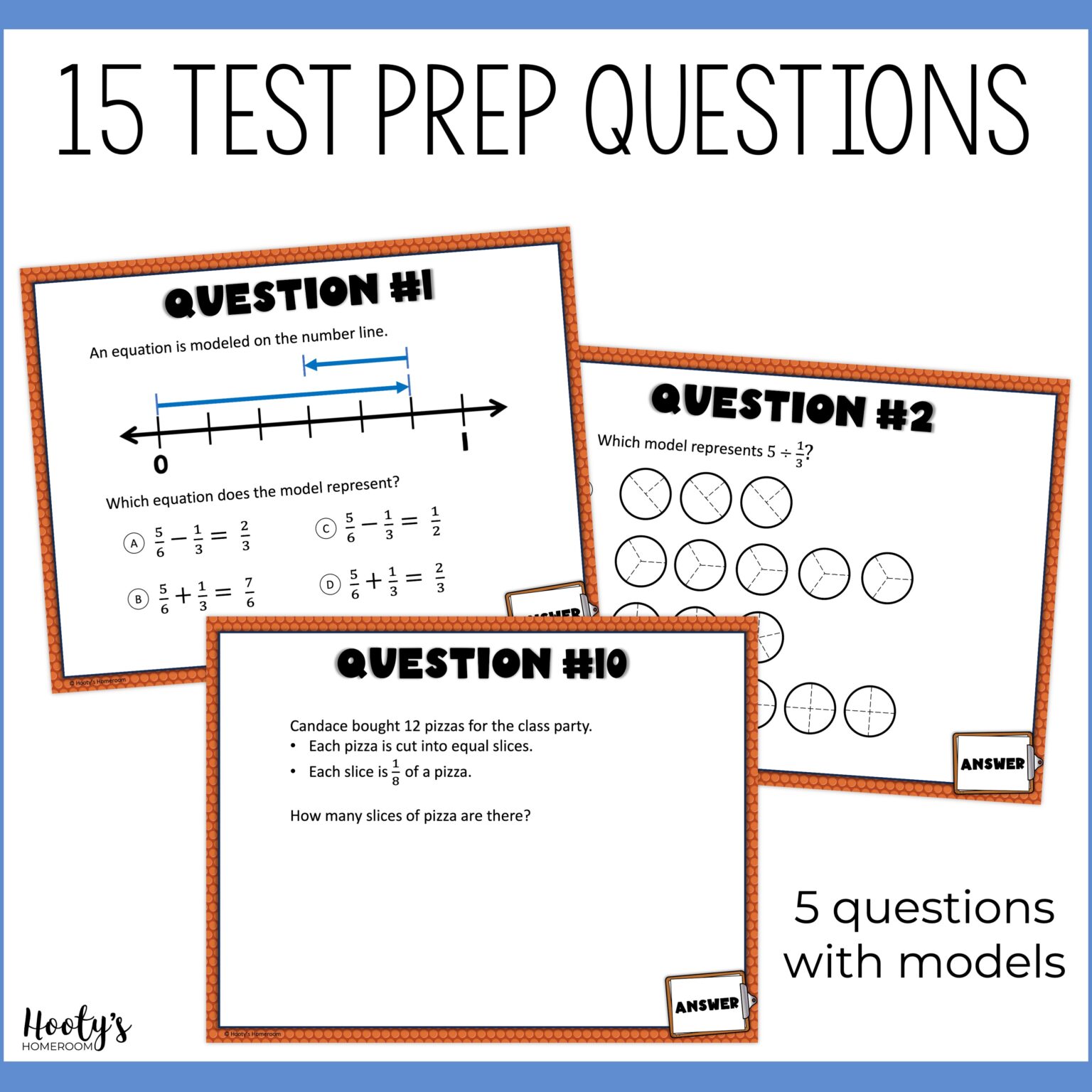 5th Grade Fractions Trashketball – Fractions Review Game - Hooty's Homeroom