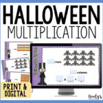 Halloween Multiplication Arrays Google Slides Activities & Print Task ...