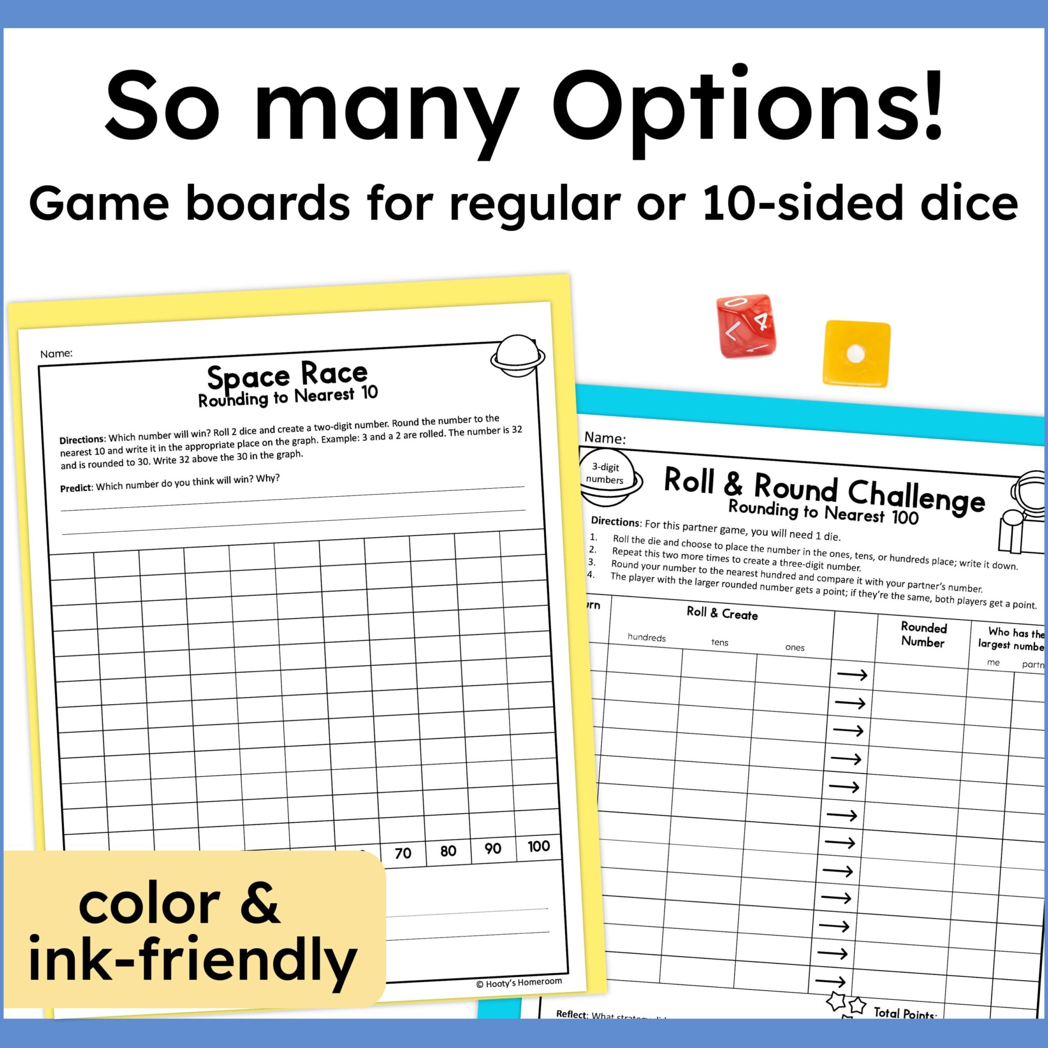 Rounding Dice Games - Hooty's Homeroom