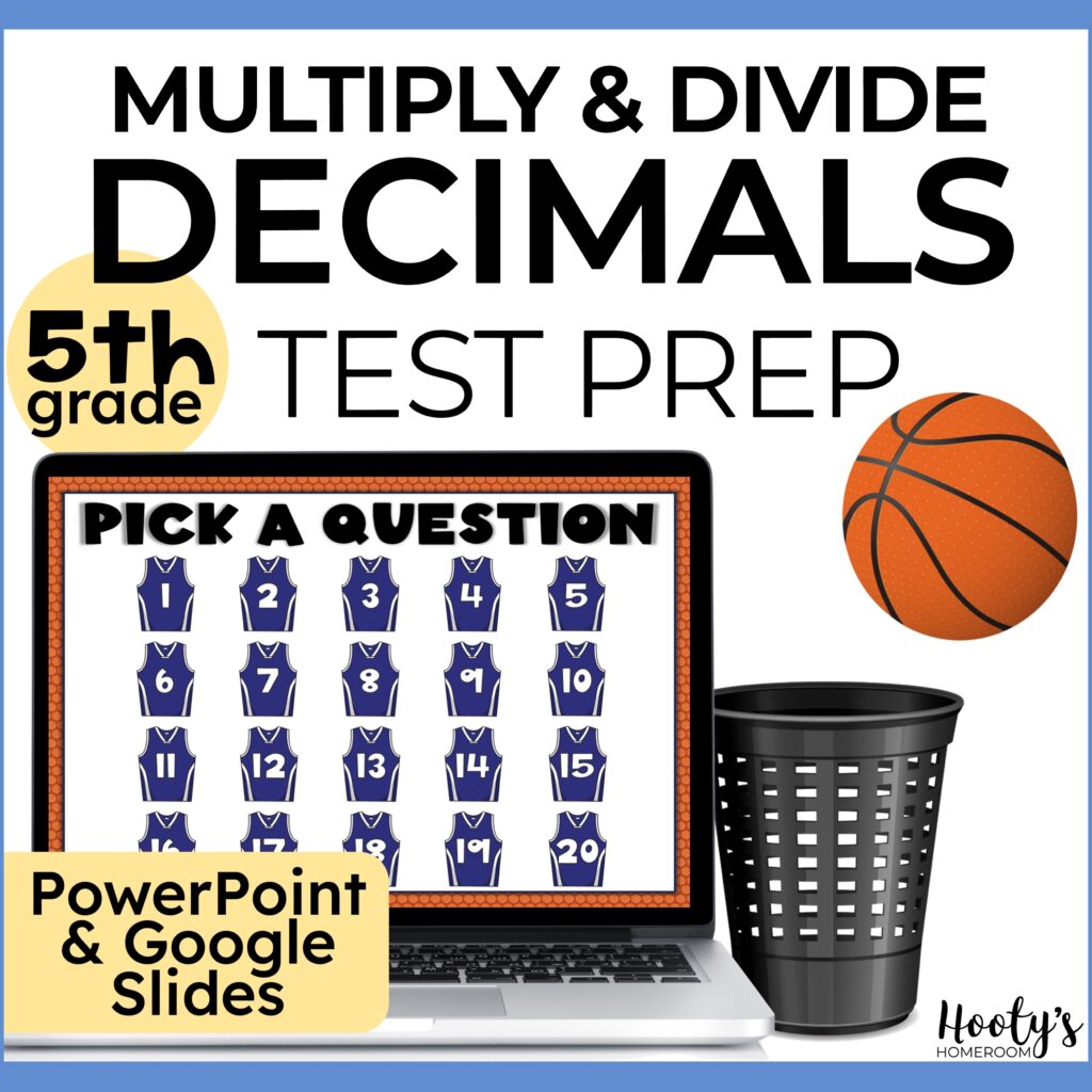 Trashketball Review Game – Fun Math Practice for Grades 3–5