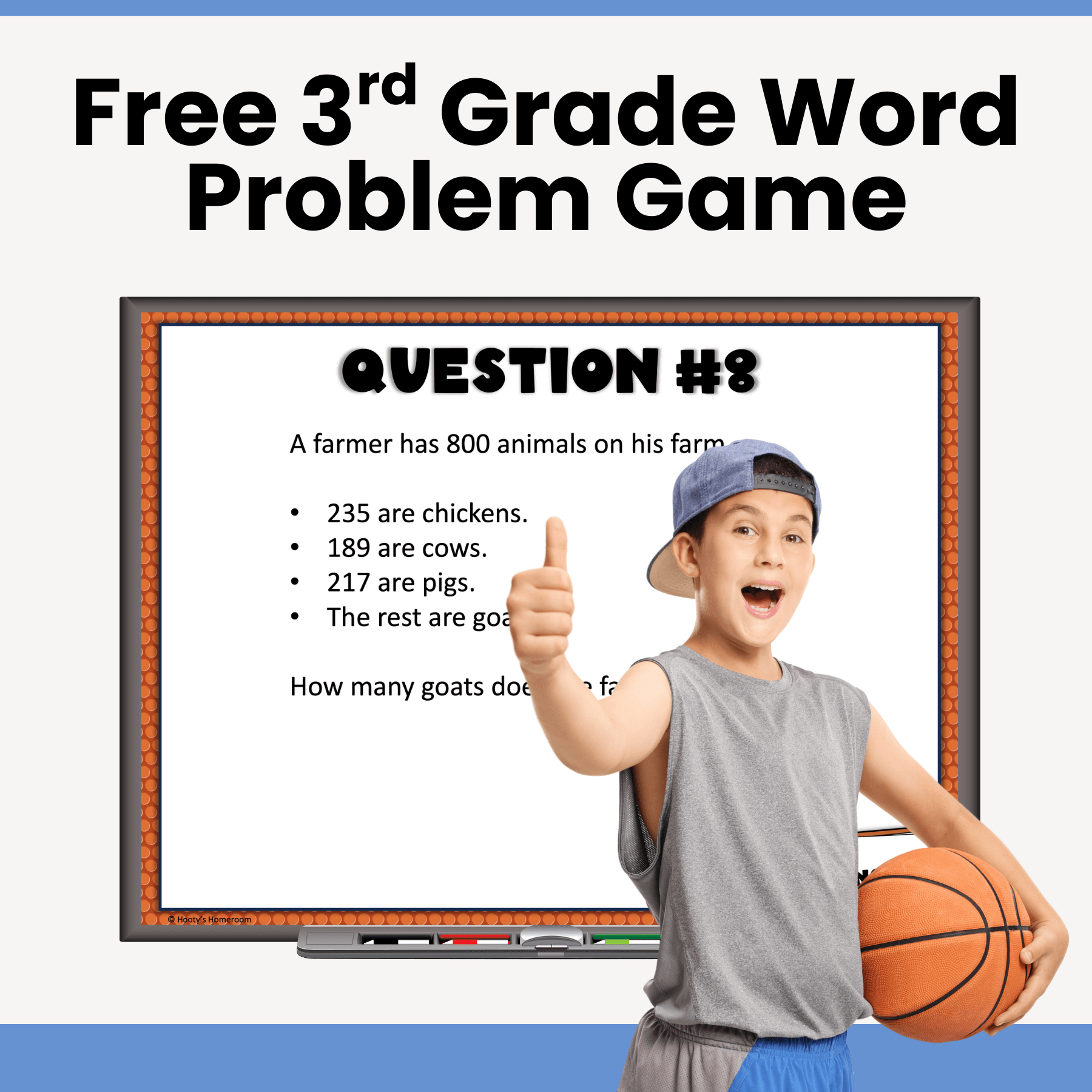 Free Trashketball Math Game – Addition & Subtraction Word Problem ...