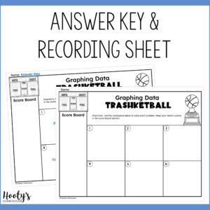 3rd Grade Data Analysis Review Trashketball Game - Hooty's Homeroom