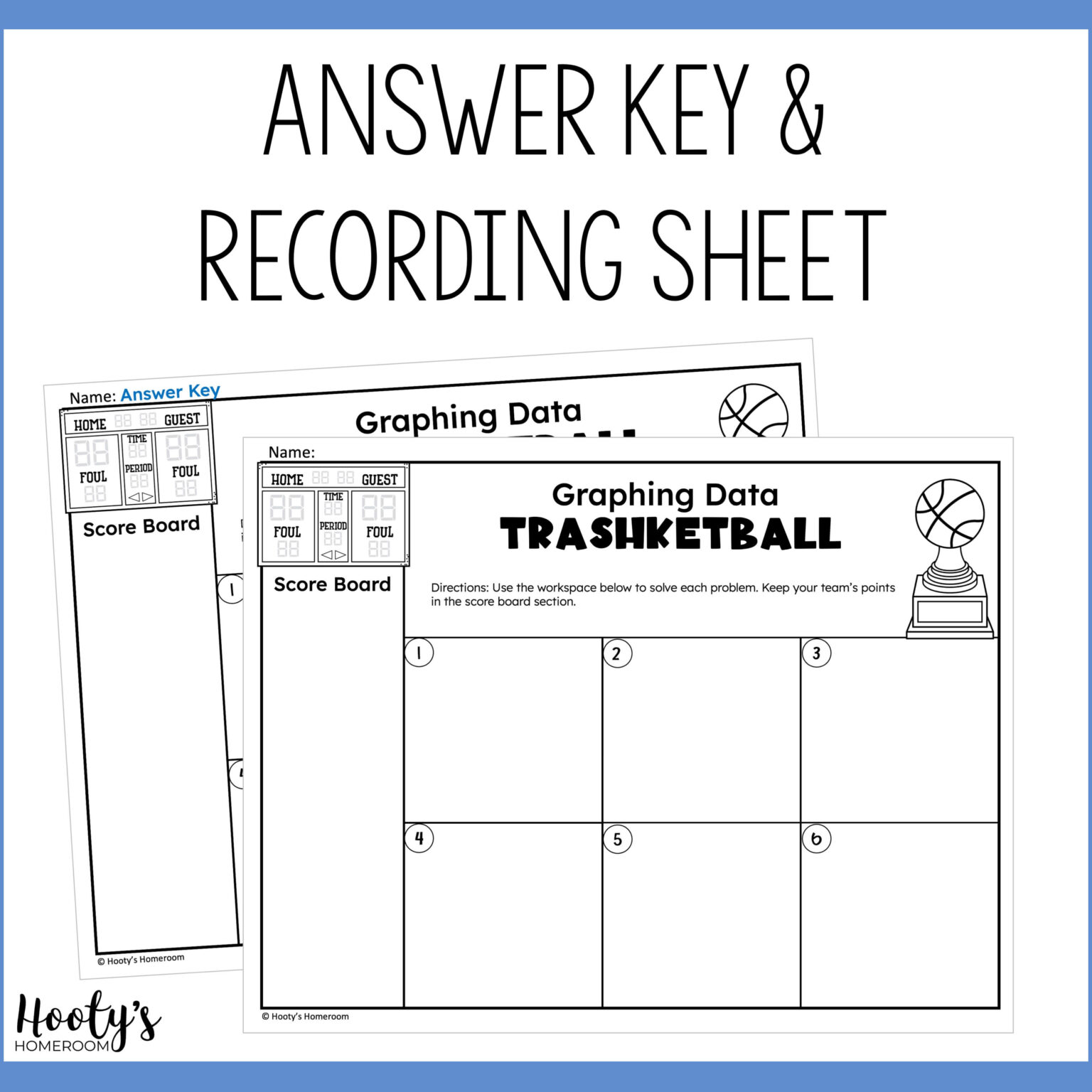 5th Grade Data Analysis Review Trashketball Game - Hooty's Homeroom