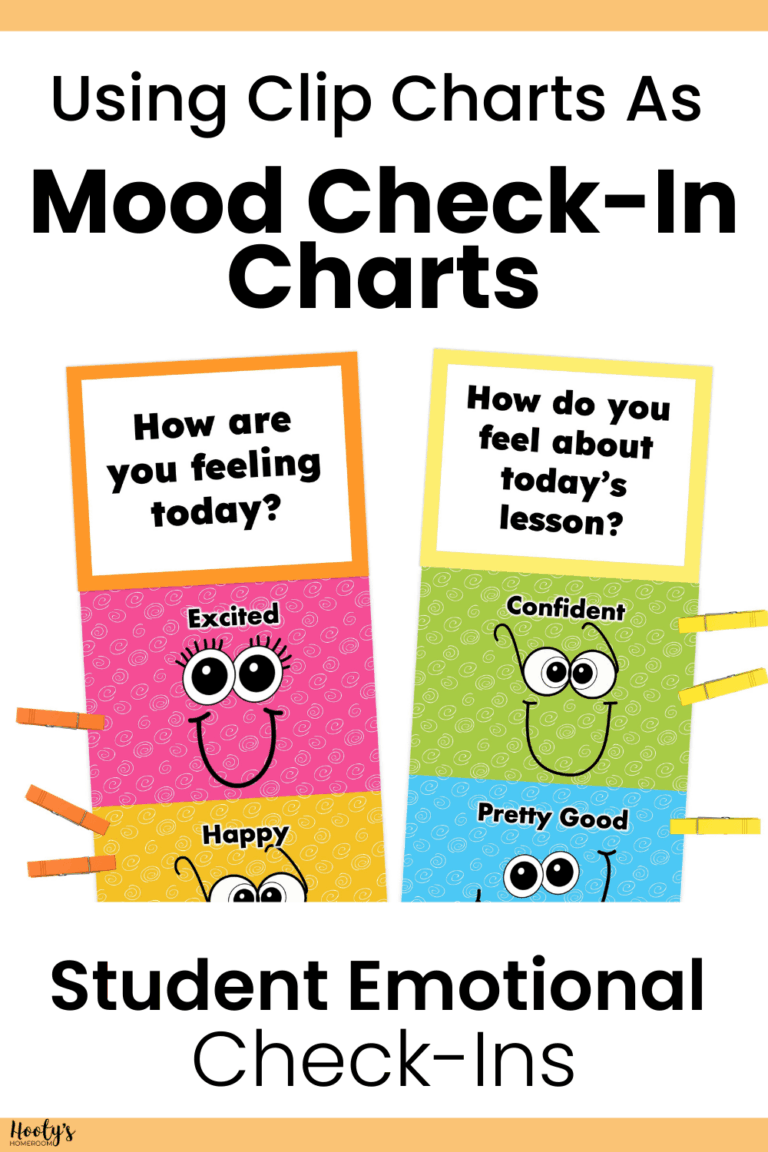 How to Use a Clip Chart as a Mood Check In Chart in Your Classroom ...