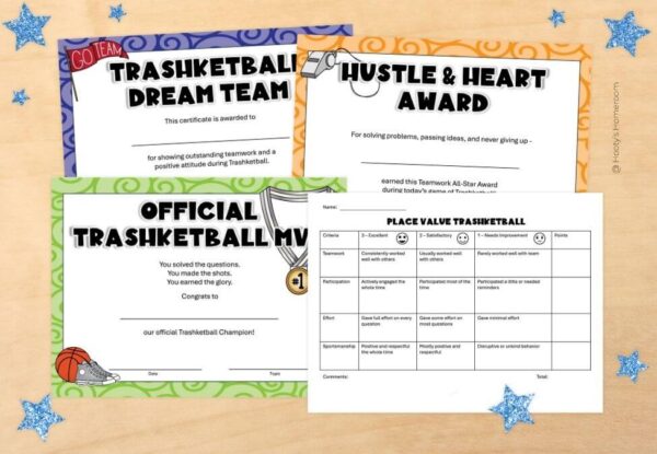 Digital + Printable Trashketball Template: Fun Review Games You Can ...