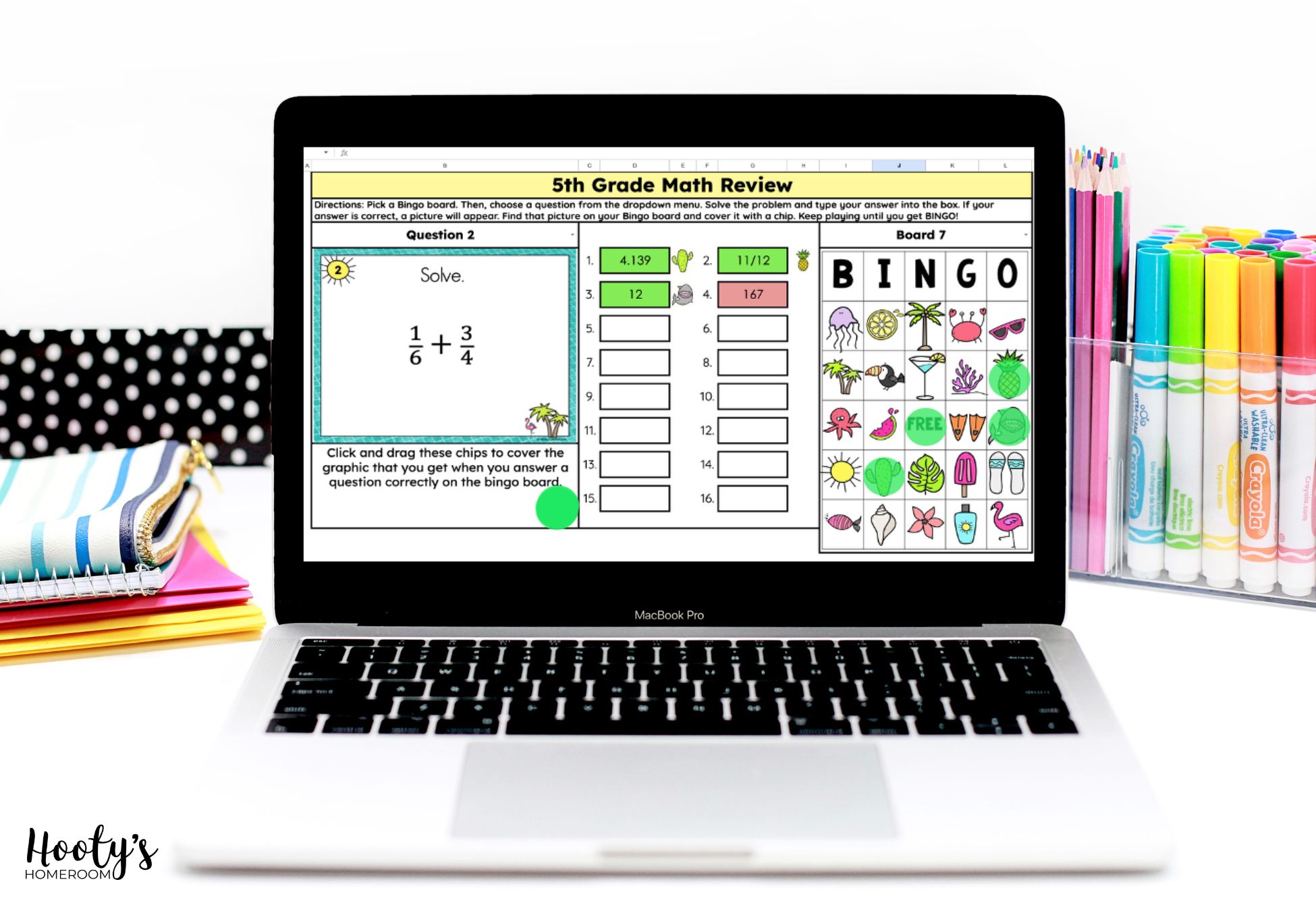 End of Year 5th Grade Math Review Games & Activities